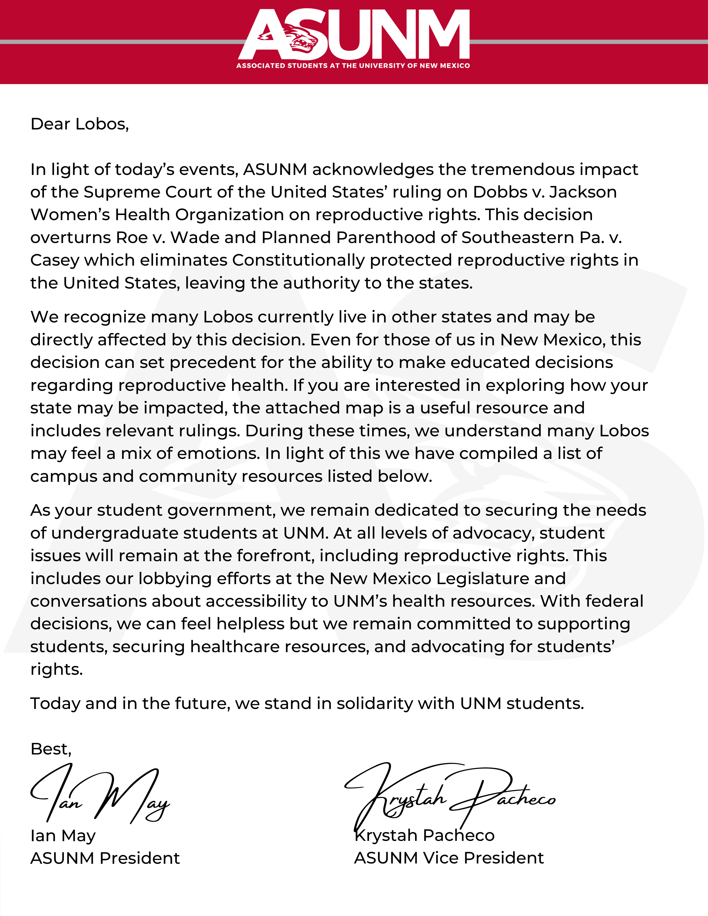 Associated Students at the University of New Mexico | The University of ...